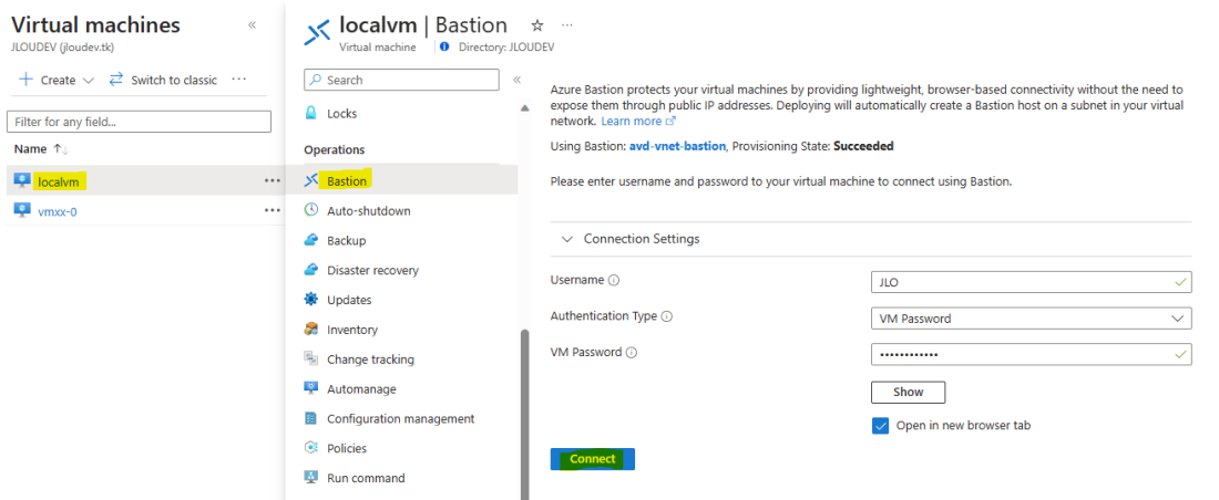 OneDrive & RemoteApp AVD – Jean-Loup & Azure