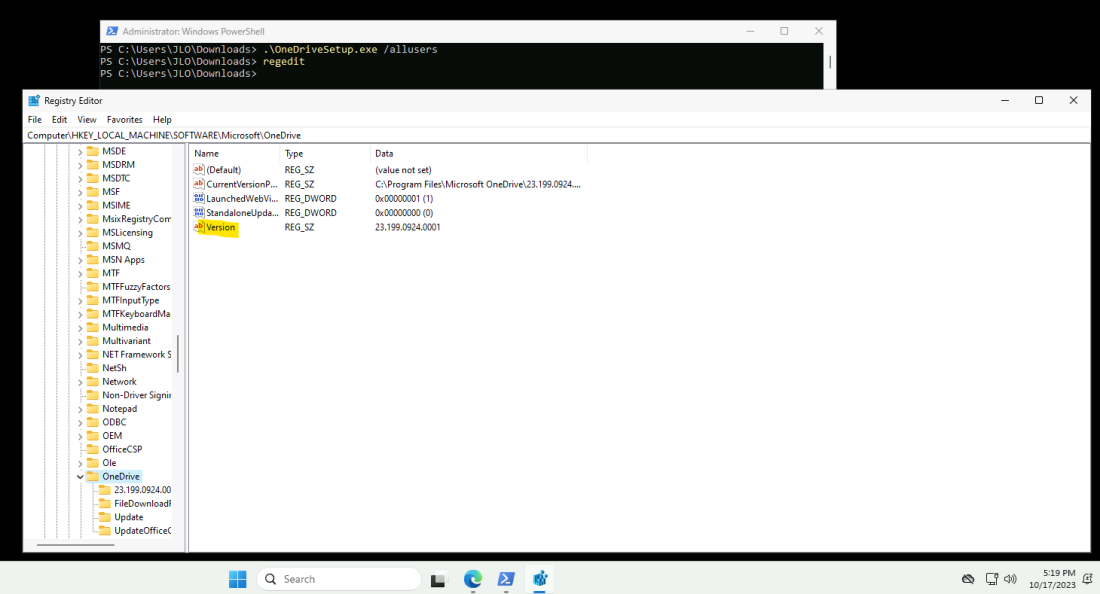 OneDrive & RemoteApp AVD – Jean-Loup & Azure
