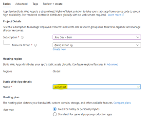 Changez l’URL de votre AVD – Jean-Loup & Azure