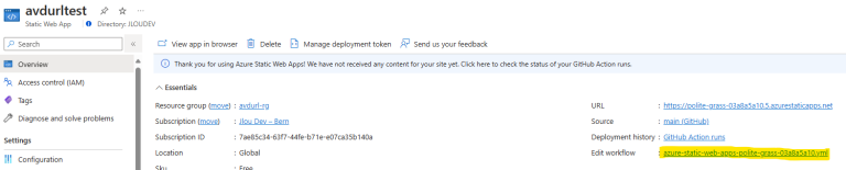 Changez l’URL de votre AVD – Jean-Loup & Azure
