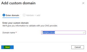 Changez l’URL de votre AVD – Jean-Loup & Azure